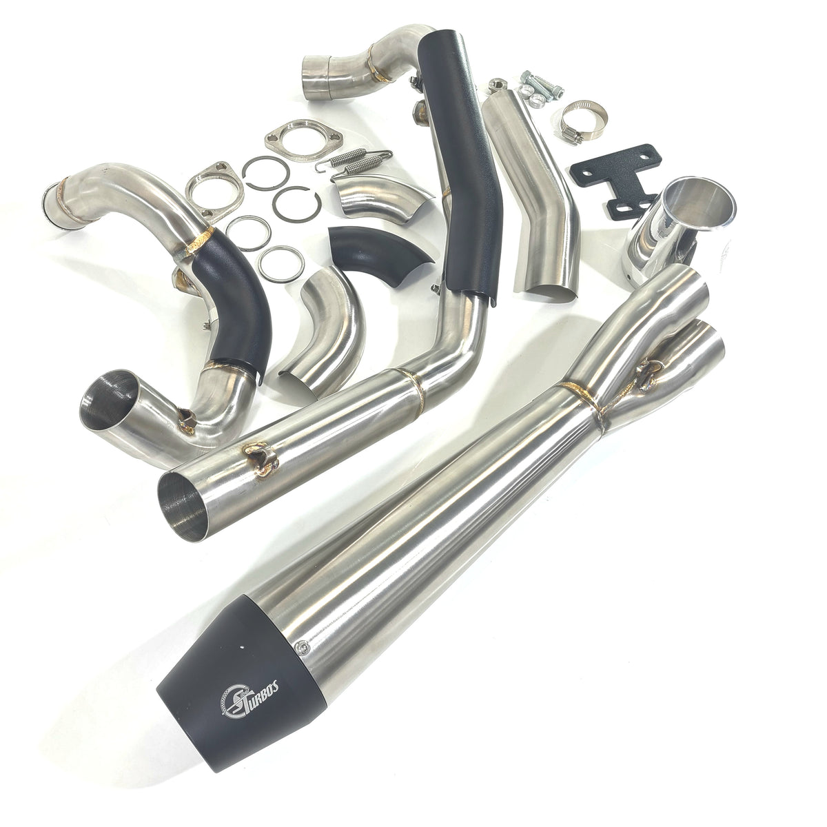 Indian Chief 2:1 Exhaust System – Silber Turbo